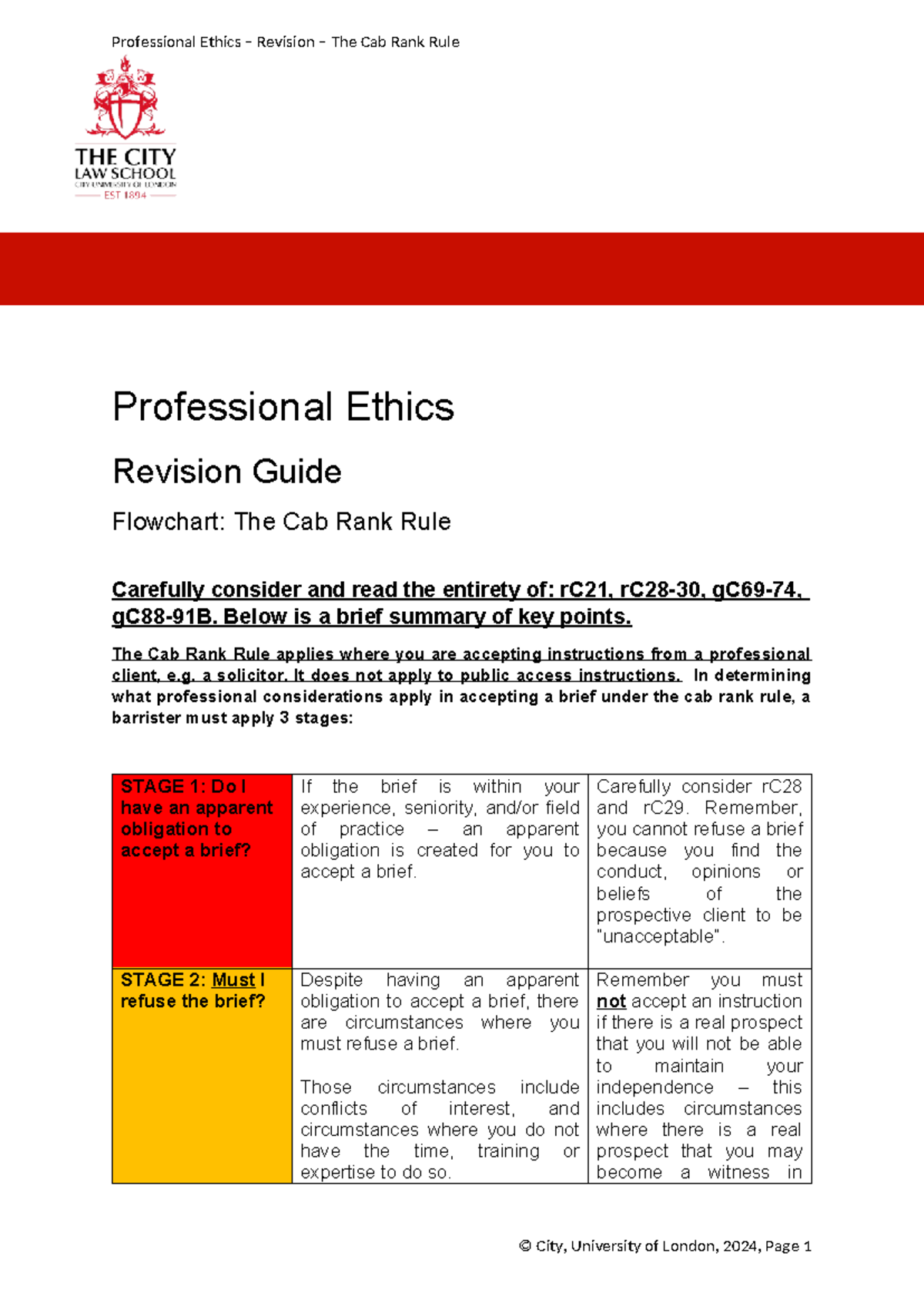 Cab Rank Rule Revision Guide - Professional Ethics – Revision – The Cab ...