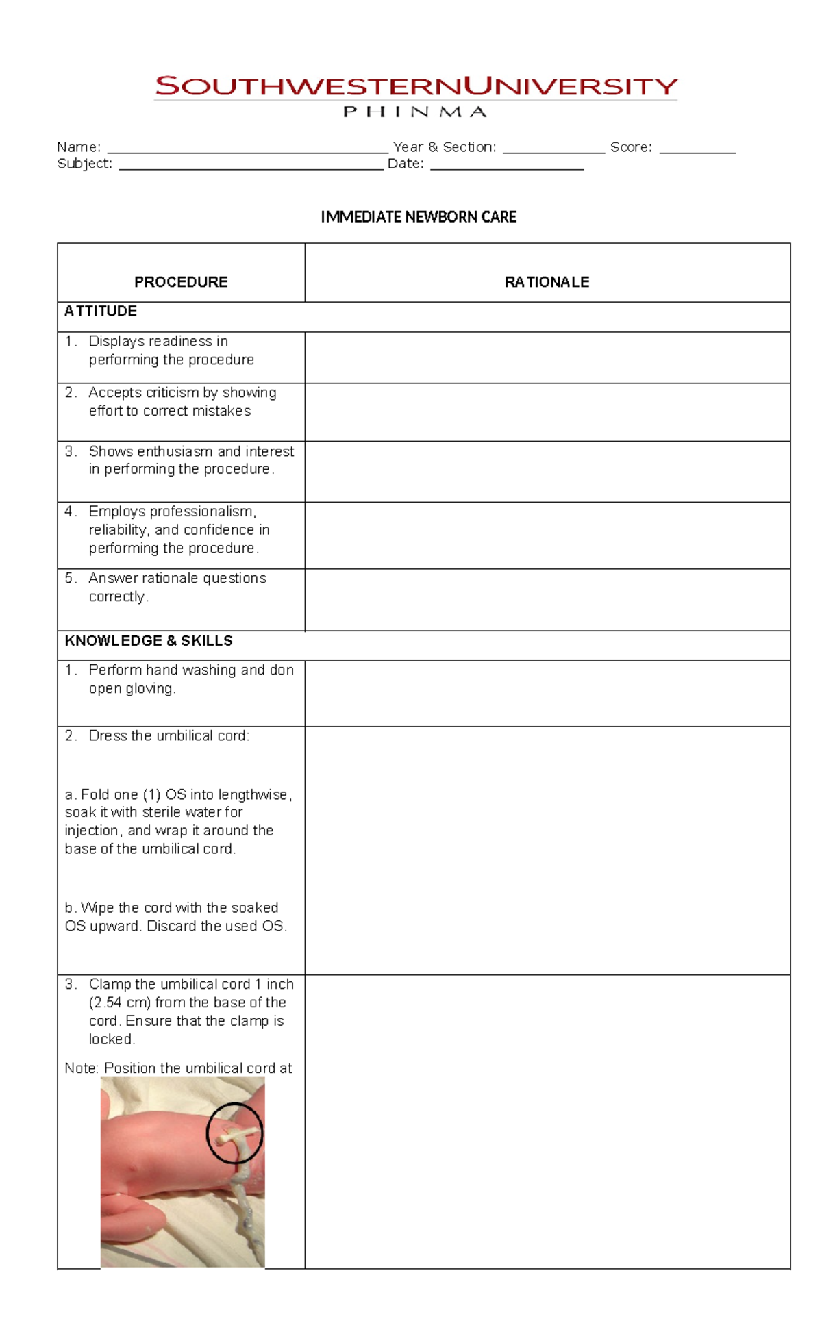 RETDEM Procedure - Name: _________________________________ Year ...