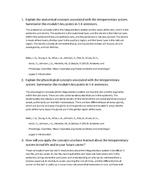 Module 01 Reflection Assignment – Biology, Chemistry, and Homeostatsis ...