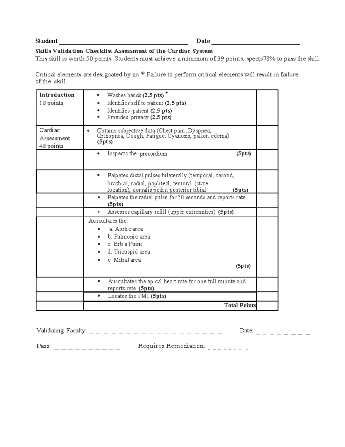Cardiac Assessment-Final - NURS 198 - Mercy - Studocu