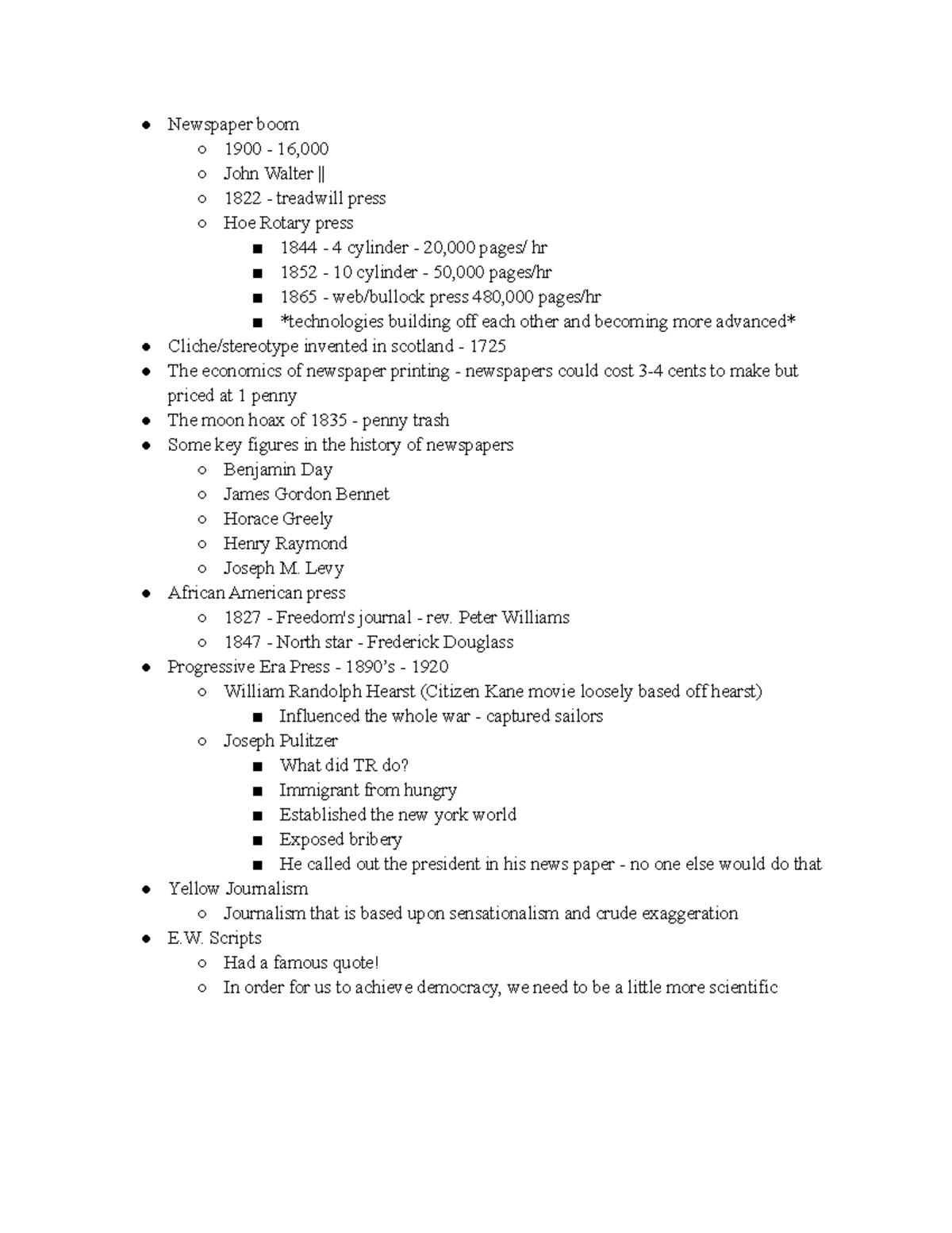 Week 3 discussion - David Dowling - Newspaper boom 1900 - 16, John ...