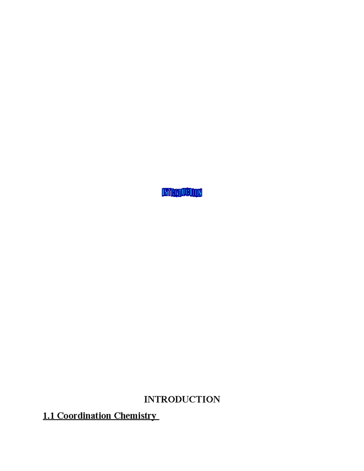 Final thesis of rashed rahman complete - INTRODUCTION 1 Coordination ...