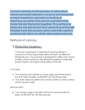 Lec 8 Rearing, Mounting AND Harvesting OF Cocoons - DEPARTMENT OF ...