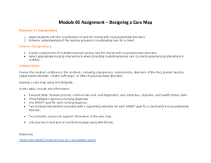 odule 6Care Map 111223 - Module 0 6 Assignment – Designing a Care Map ...