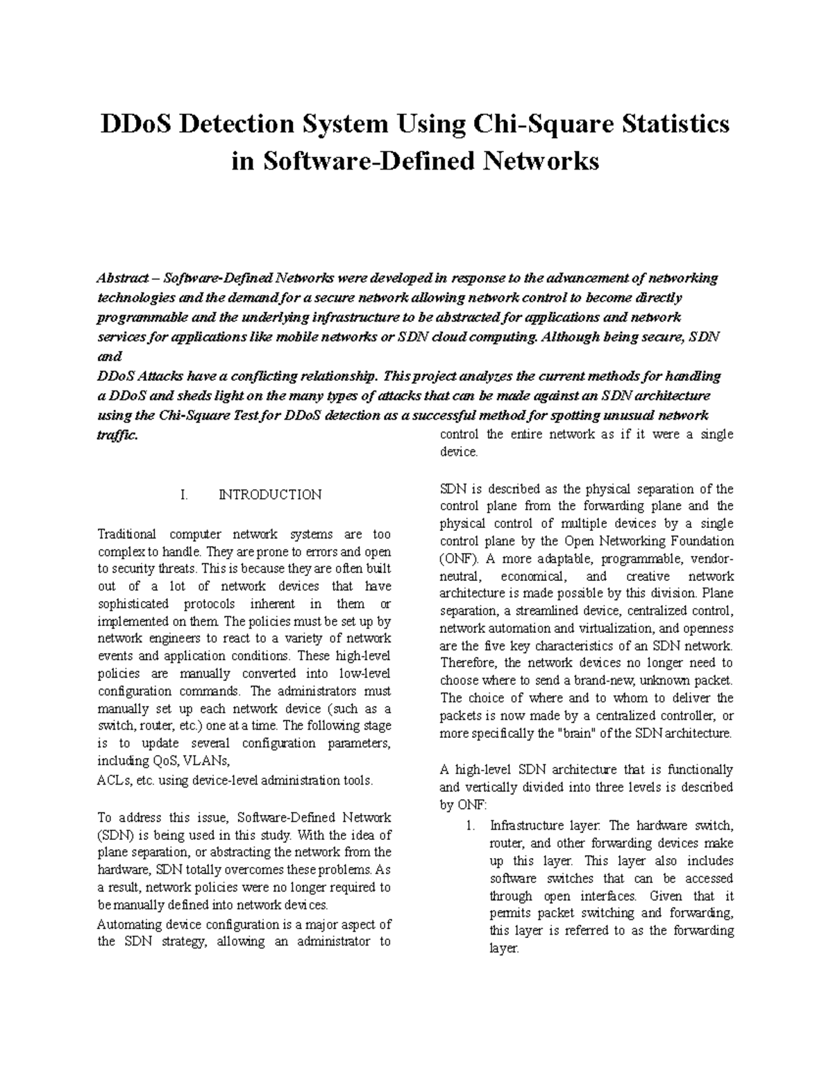 Ccn%20reporthhshs - Ddos using chi square - DDoS Detection System Using Chi-Square Statistics in ...