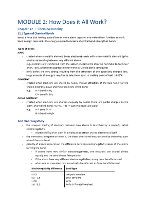 Module 4: Quantitative Chemistry - CHEM100 - Studocu