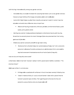 Week 11 anthro 202 - Notes on "Identity" by Stuart Hall and theories of ...