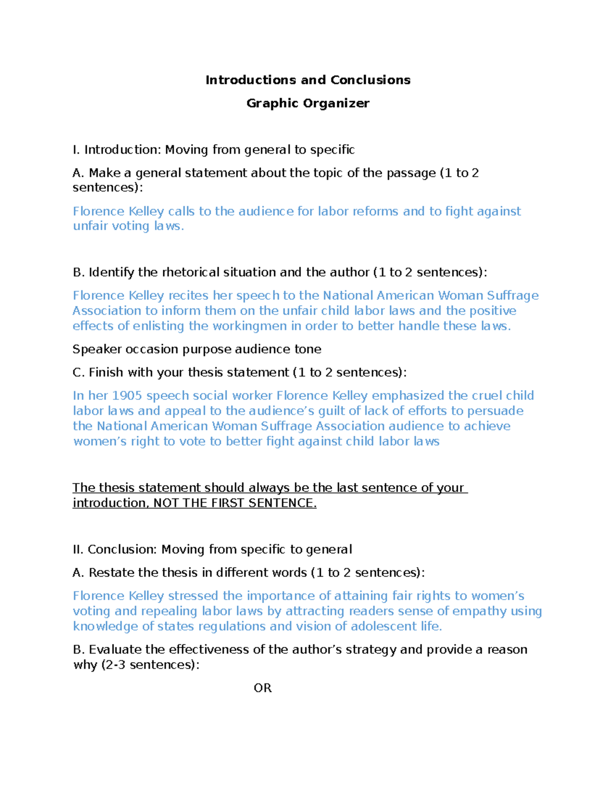 Introductions and Conclusions - Introductions and Conclusions Graphic ...