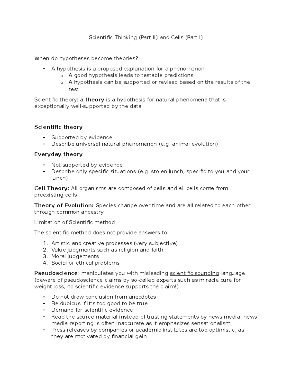 BIO4 - this document consists of my old lecture notes - Scientific ...