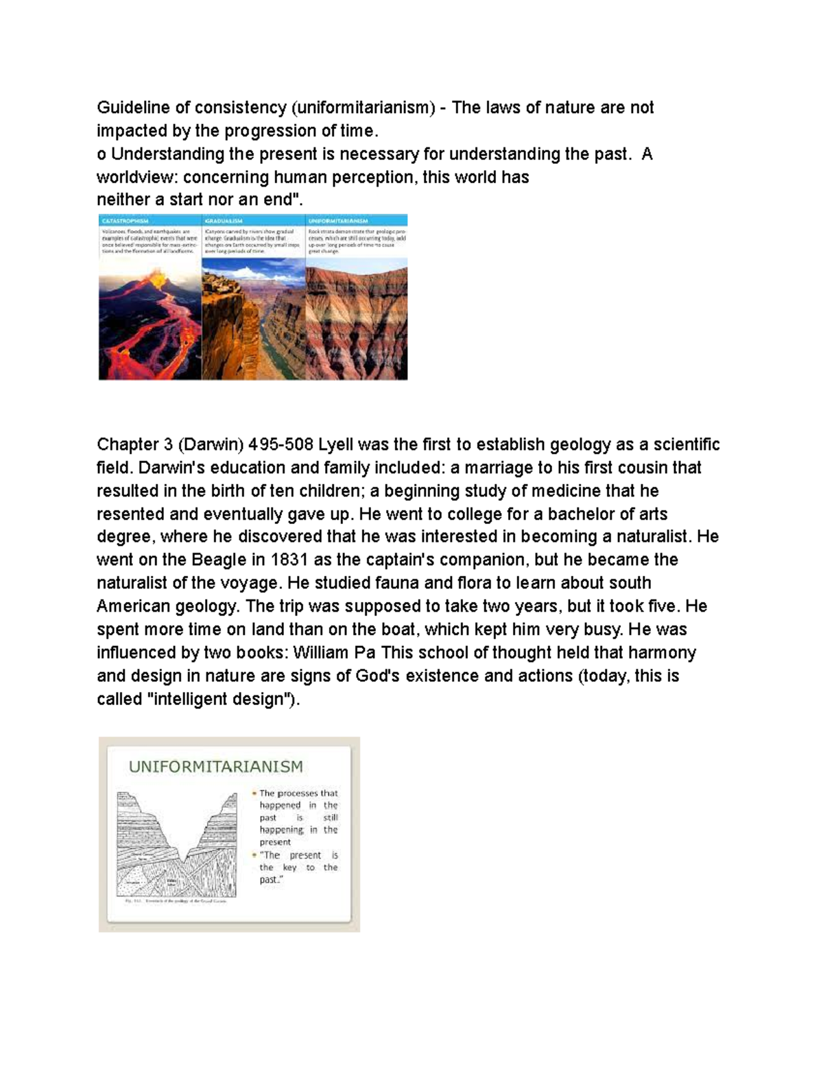 Law Of Uniformitarianism