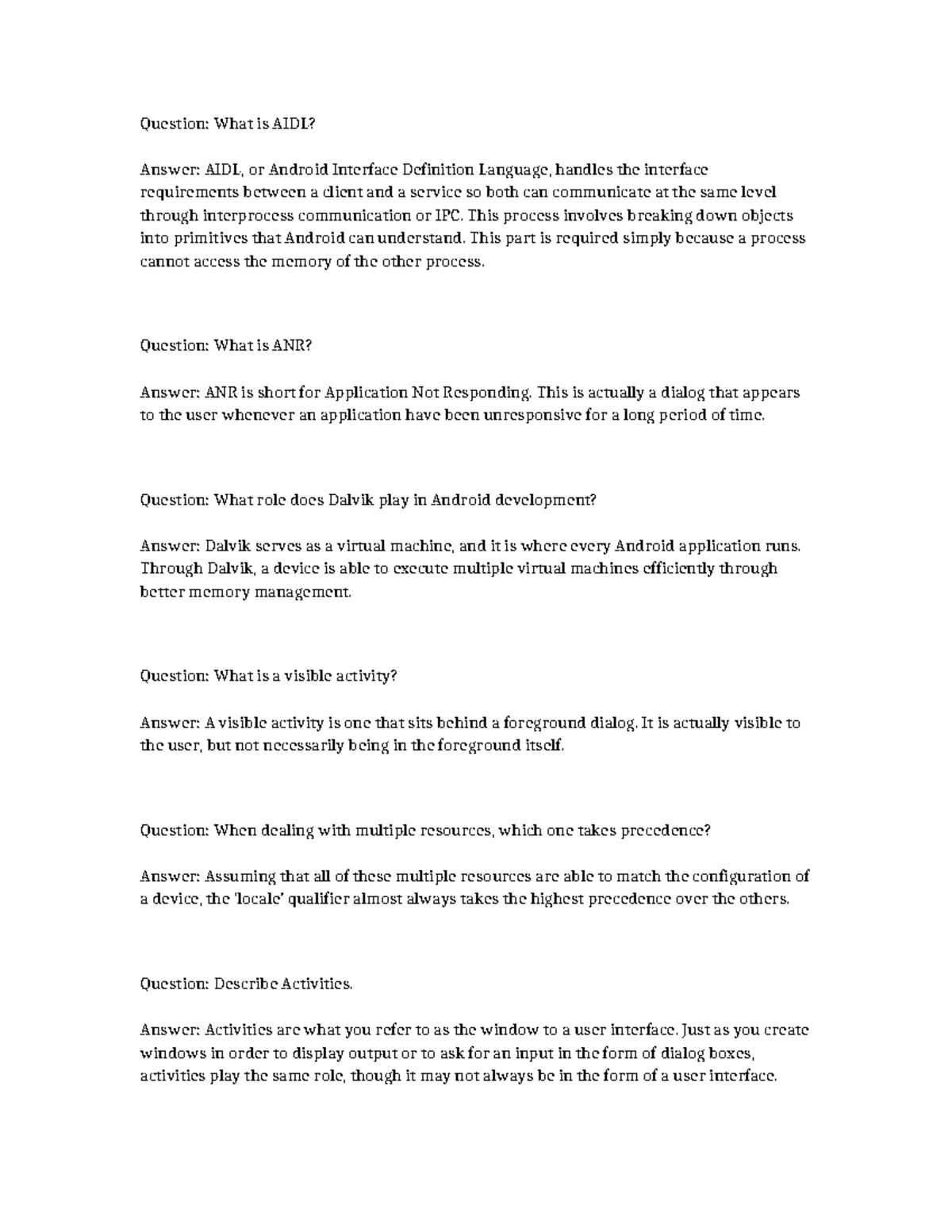 Grandmas fong fraction - Question: What is AIDL? Answer: AIDL, or Android Interface Definition ...