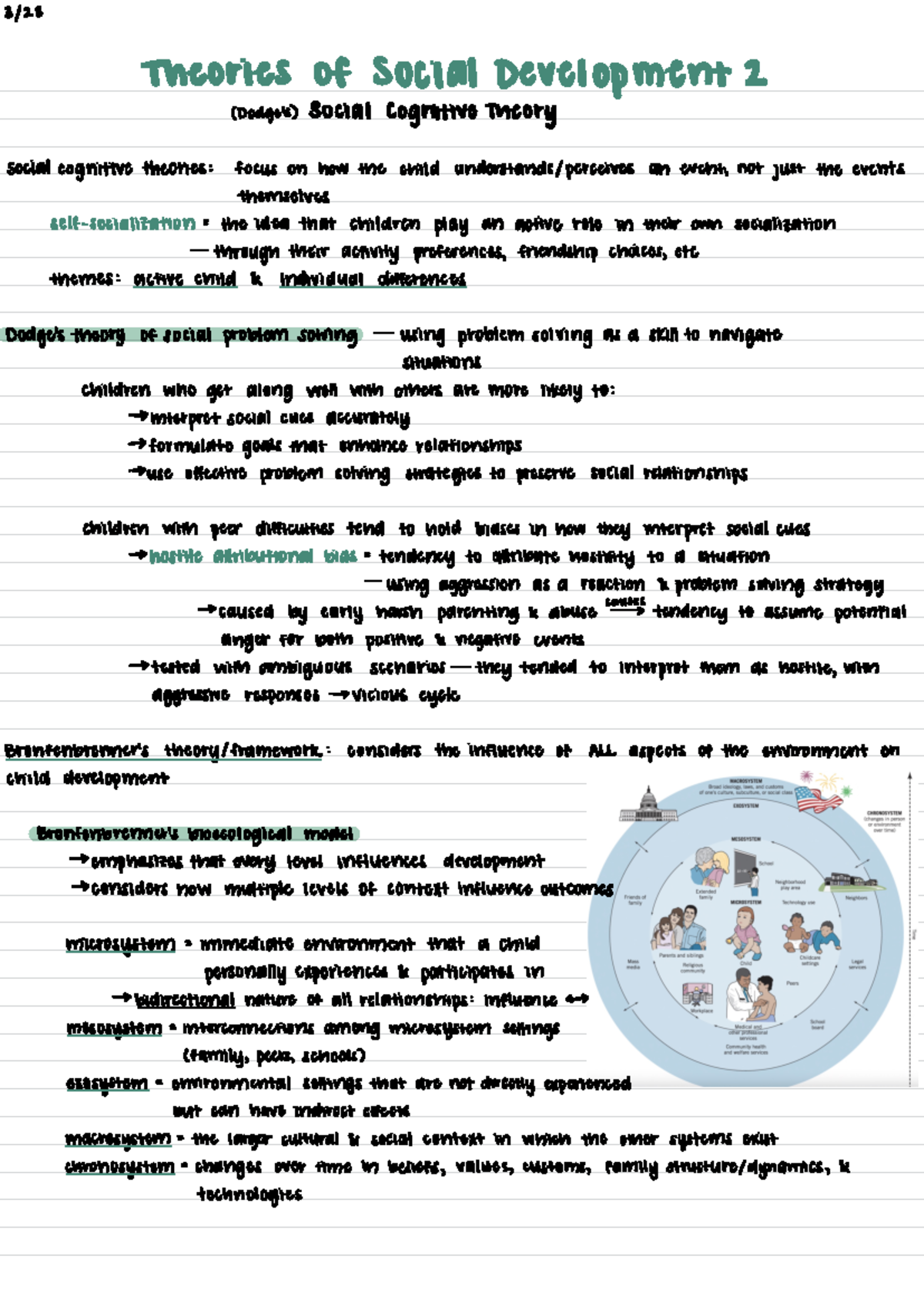 Lecture 16- social development 2 - 3/ Theories of Social Development 2 IDodge's) Social ...