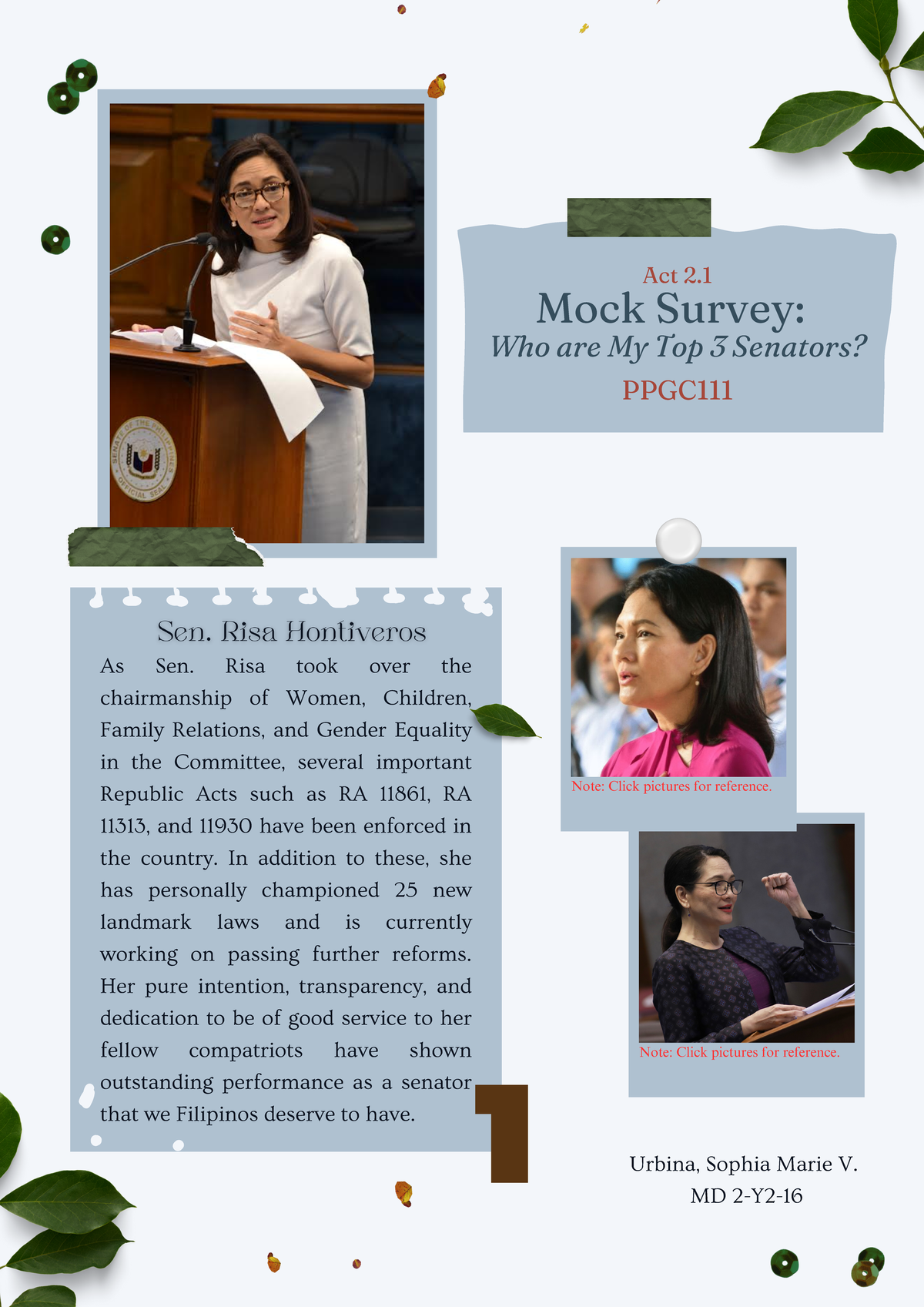Activity No. 2 (PPGC111) - Mock Survey: PPGC Act 2. Who are My Top 3 ...