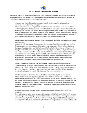 PSY260QUIZ - quiz 1 - Psy 260 - Studocu