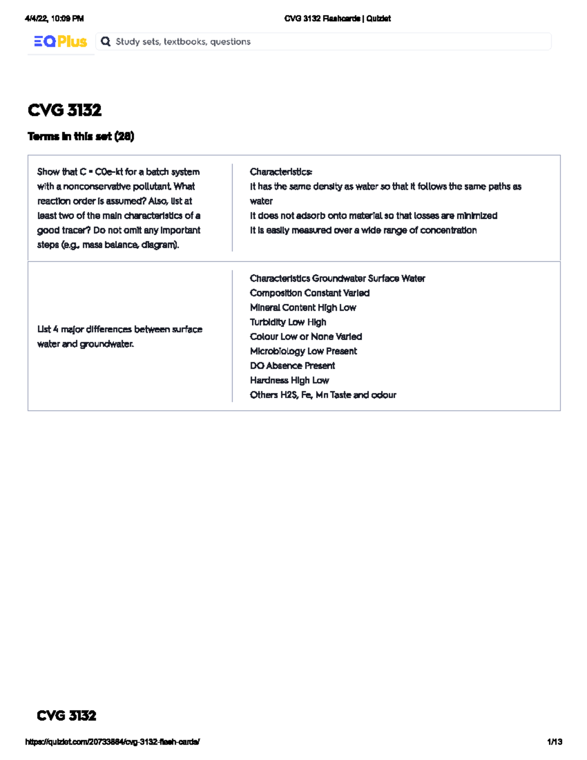 Quiz questions cvg 3132 - Department of Civil Engineering ...