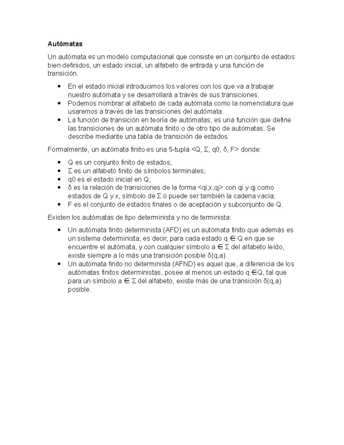 Autómatas - Definición de qué es un autómata, cómo se clasifican y un ...
