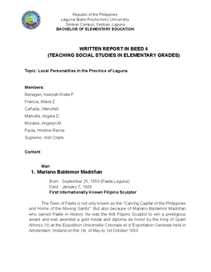 Morales FS1 Narrative-Report - Republic of the Philippines Laguna State ...
