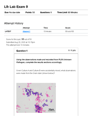 BIOD171 Microbiology Lab Notebook - Portage Learning BIO 171 ...