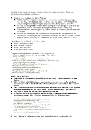 Soledad PSY 314 TEST Critique - TEST CRITIQUE: ALTMAN SELF - RATING ...