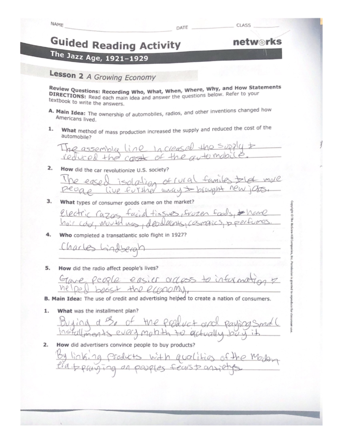 Guided Reading Activity - Studocu