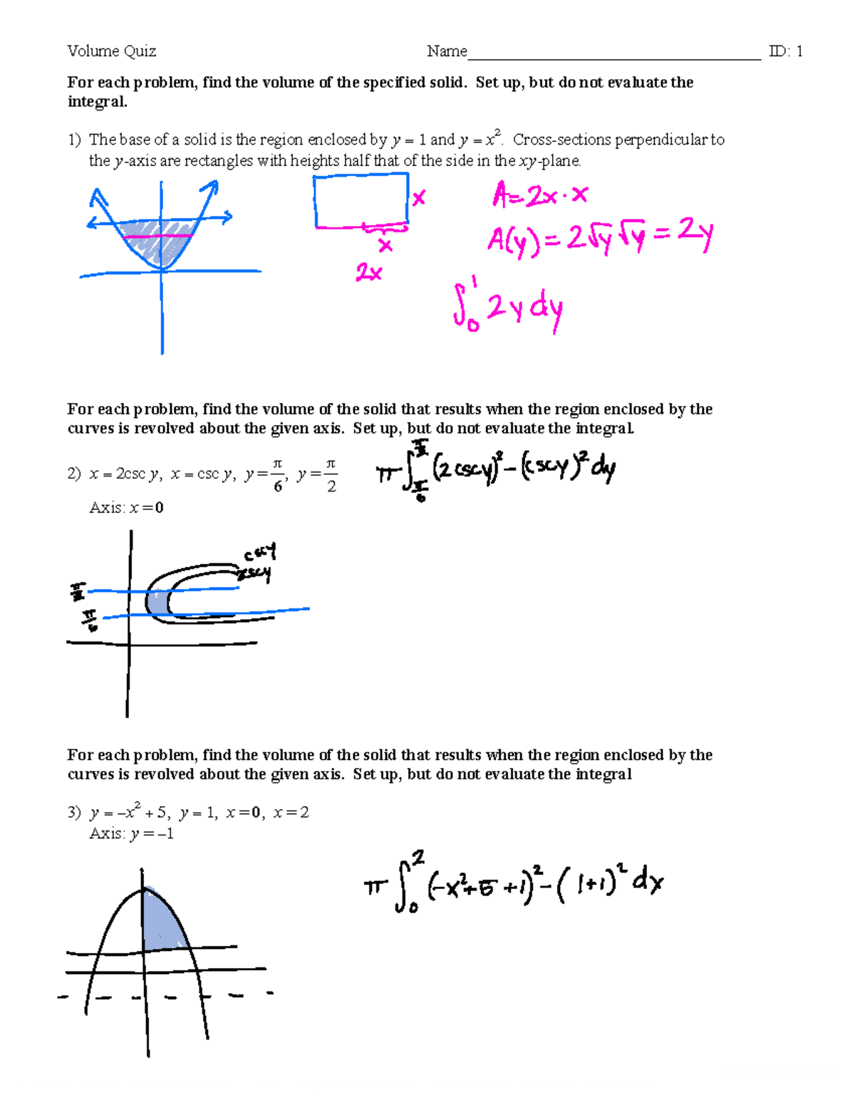 Copy of 6.4 Volume Quiz key - ©o W 2 K 0 p 2 G 3 H QKYuEtKaU pS ...