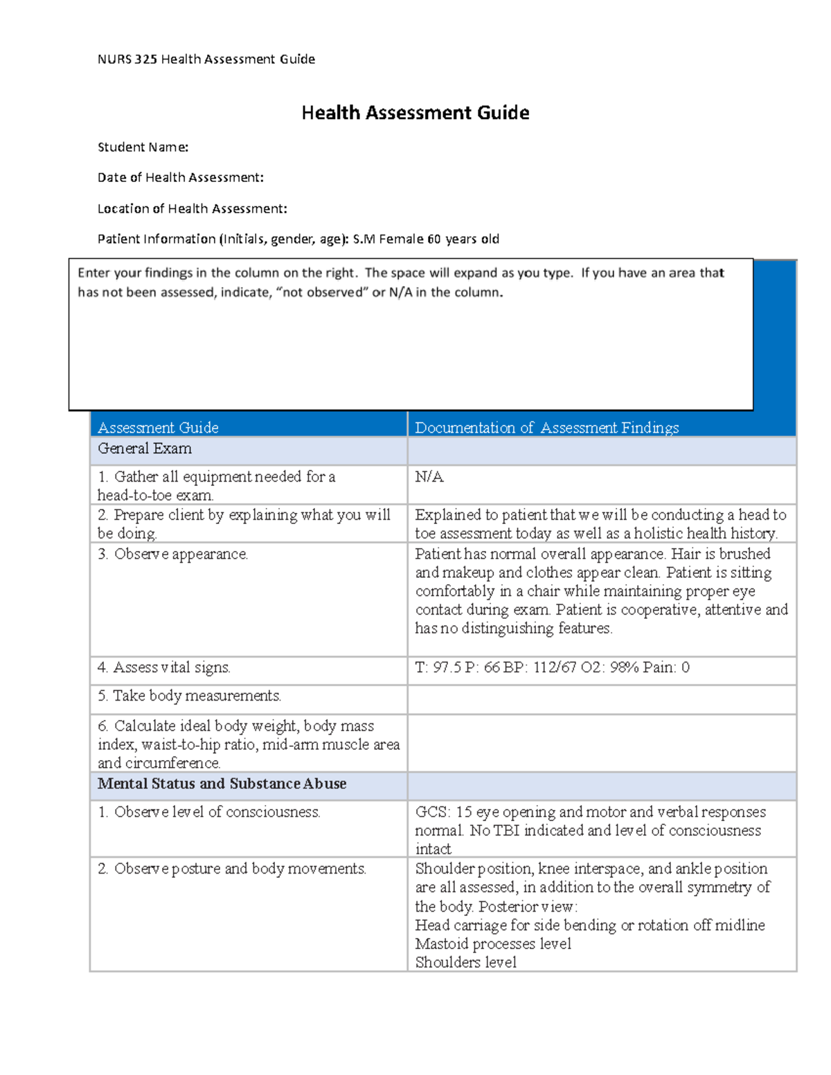 NURS325 Health Assessment Guide (1) (3).docx - NURS 325 Health ...