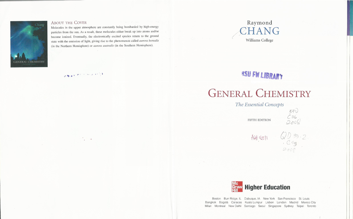 Download - General chemistry textbook - ABOUT THE COVER Chang Raymond ...