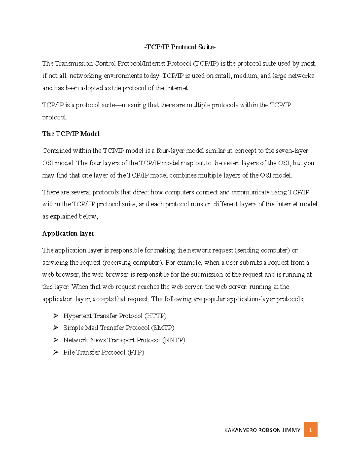 Tcp This Introduces The Transport Layer Protocol Of The Osi And Its Two Protocols Tcpip