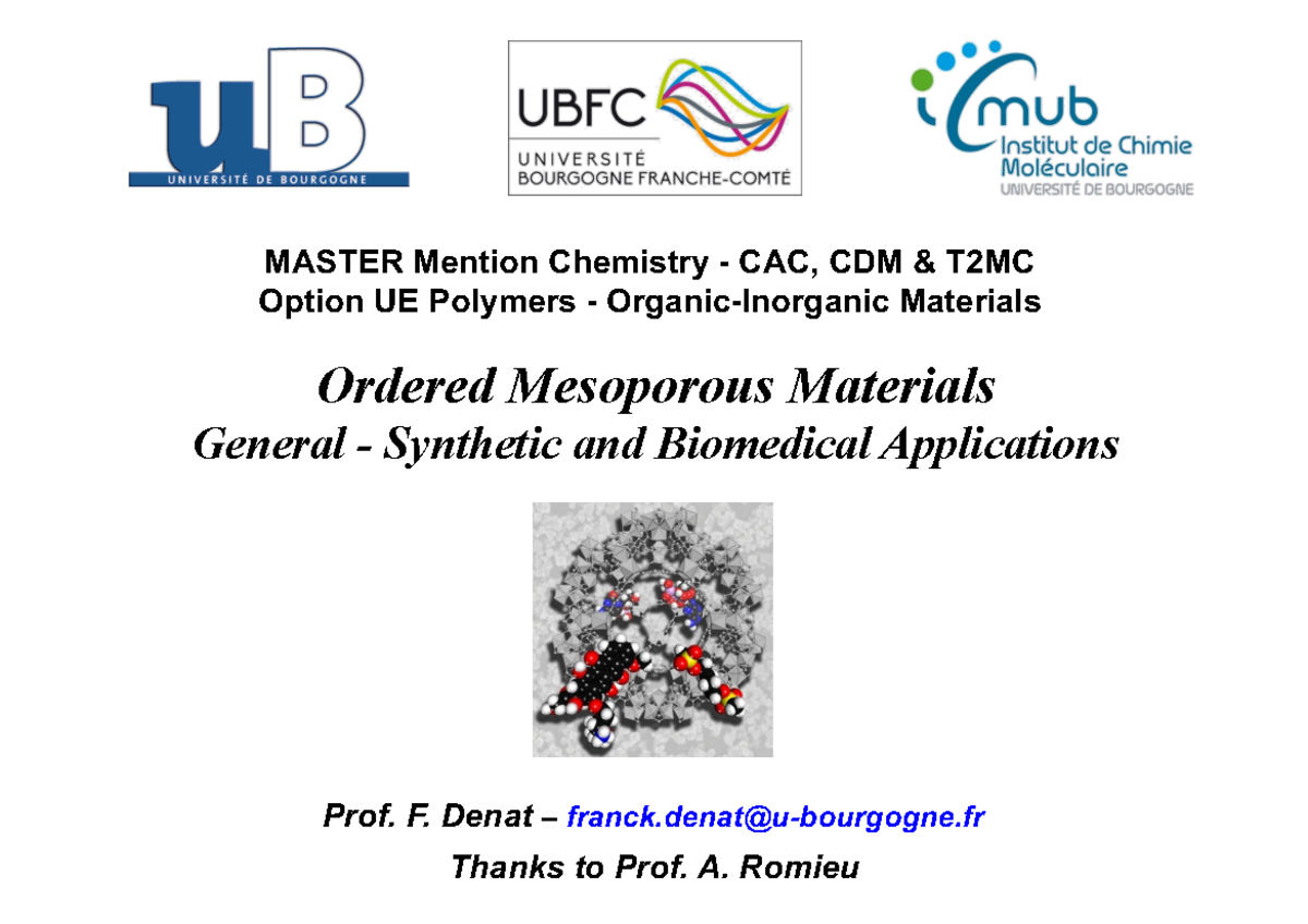 Ordered Mesoporous Materials M1 part1 - Ordered Mesoporous Materials ...