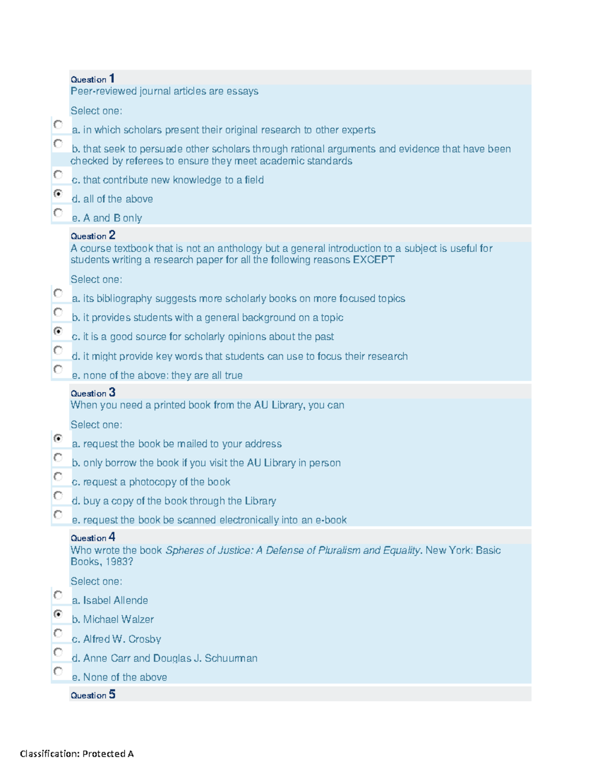 PHIL 333 Quiz 2 - assessment - Question 1 Peer-reviewed journal ...