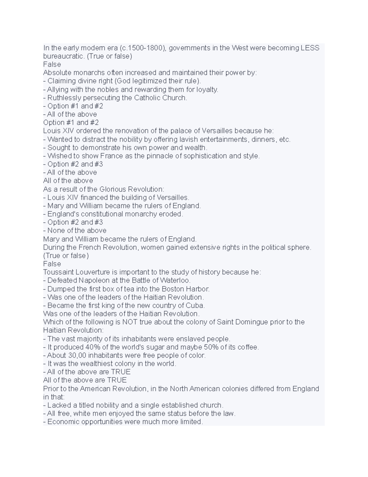 Absolute Monarchs 1500 1800