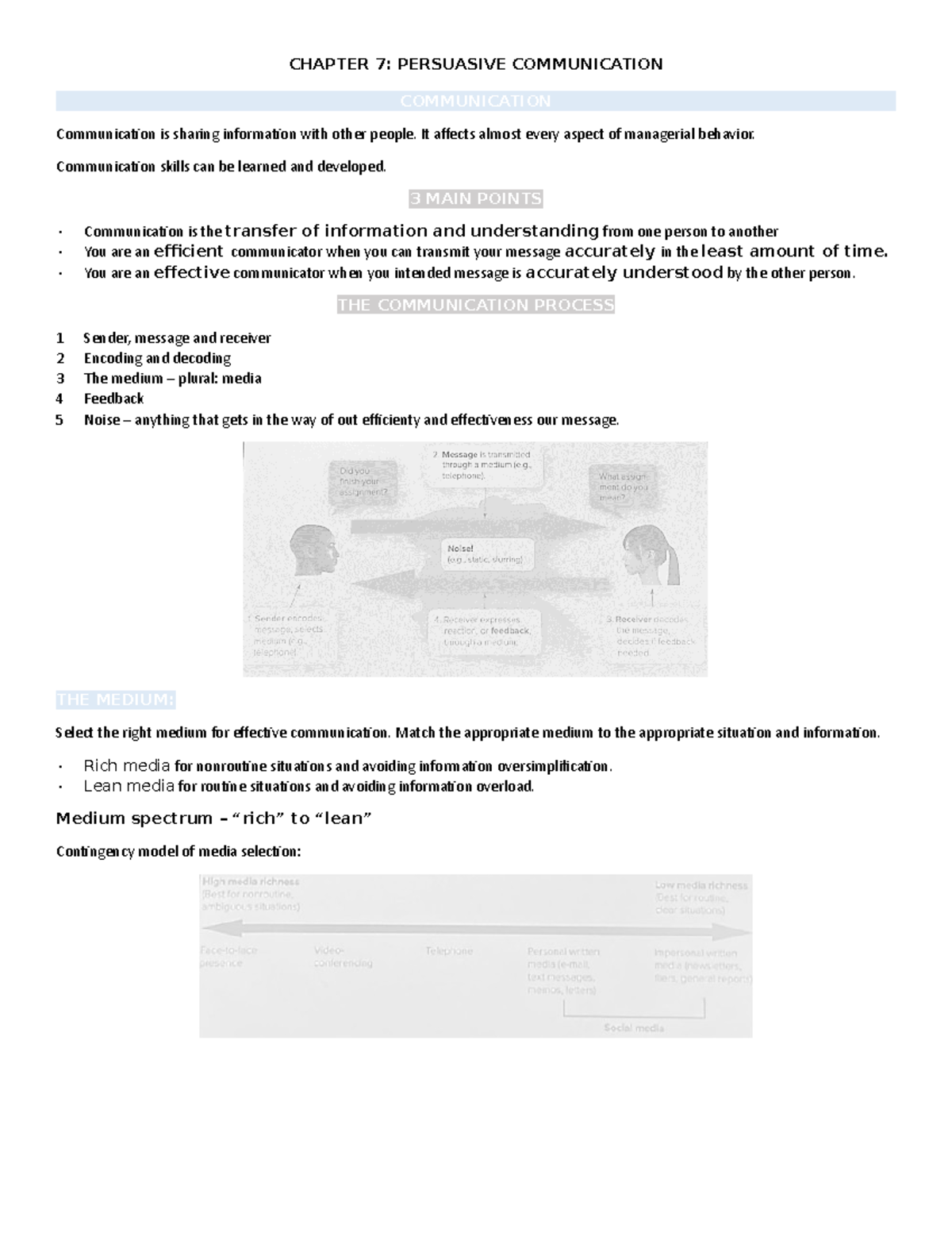 Chapter 7-lecture power points & book notes - CHAPTER 7: PERSUASIVE ...