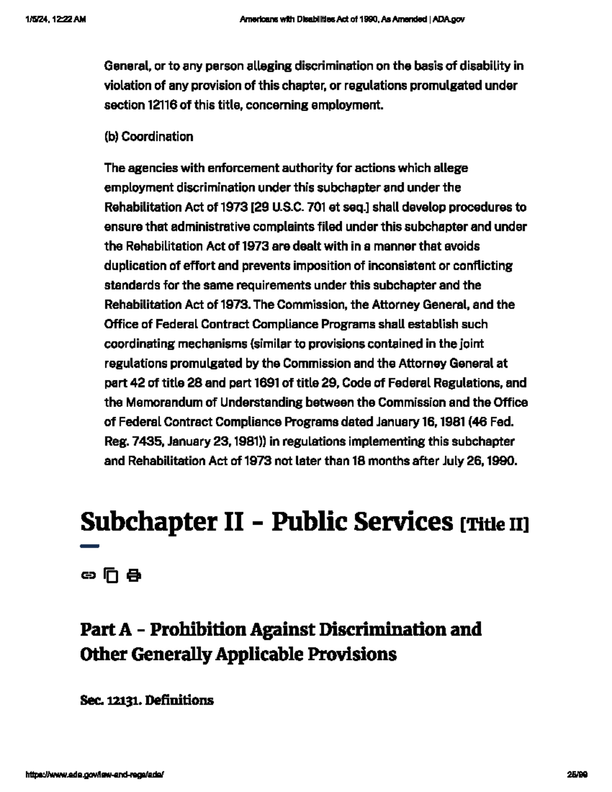 ADA Title II Part A - M103 - Studocu