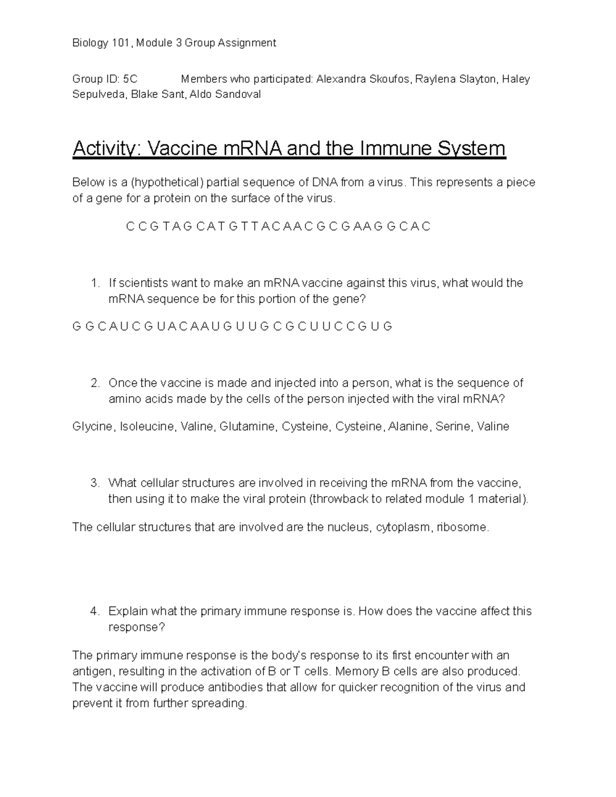 Module 3 Group Assignment - Biology 101, Module 3 Group Assignment ...