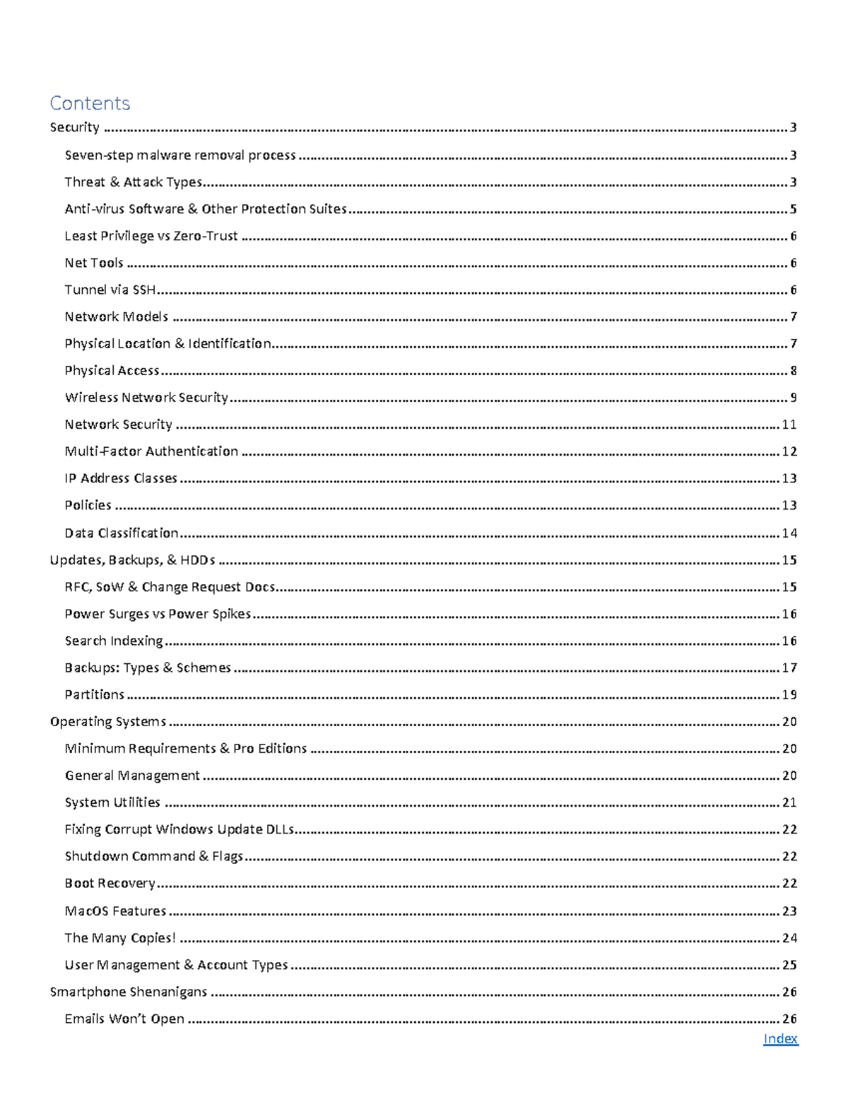 A+ 1102 Notes - 1102 study guide - Contents Security Seven-step malware ...