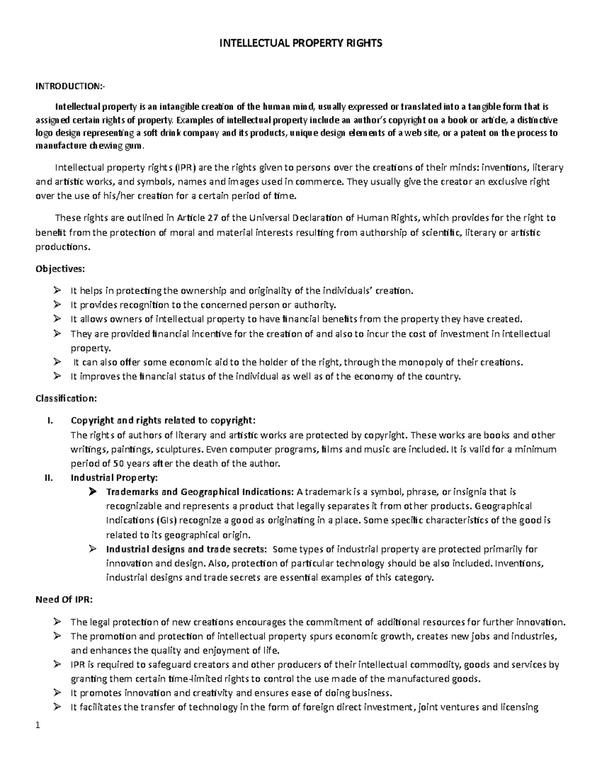 Int Pro R8's - This notes is consist of intellectual property rights ...