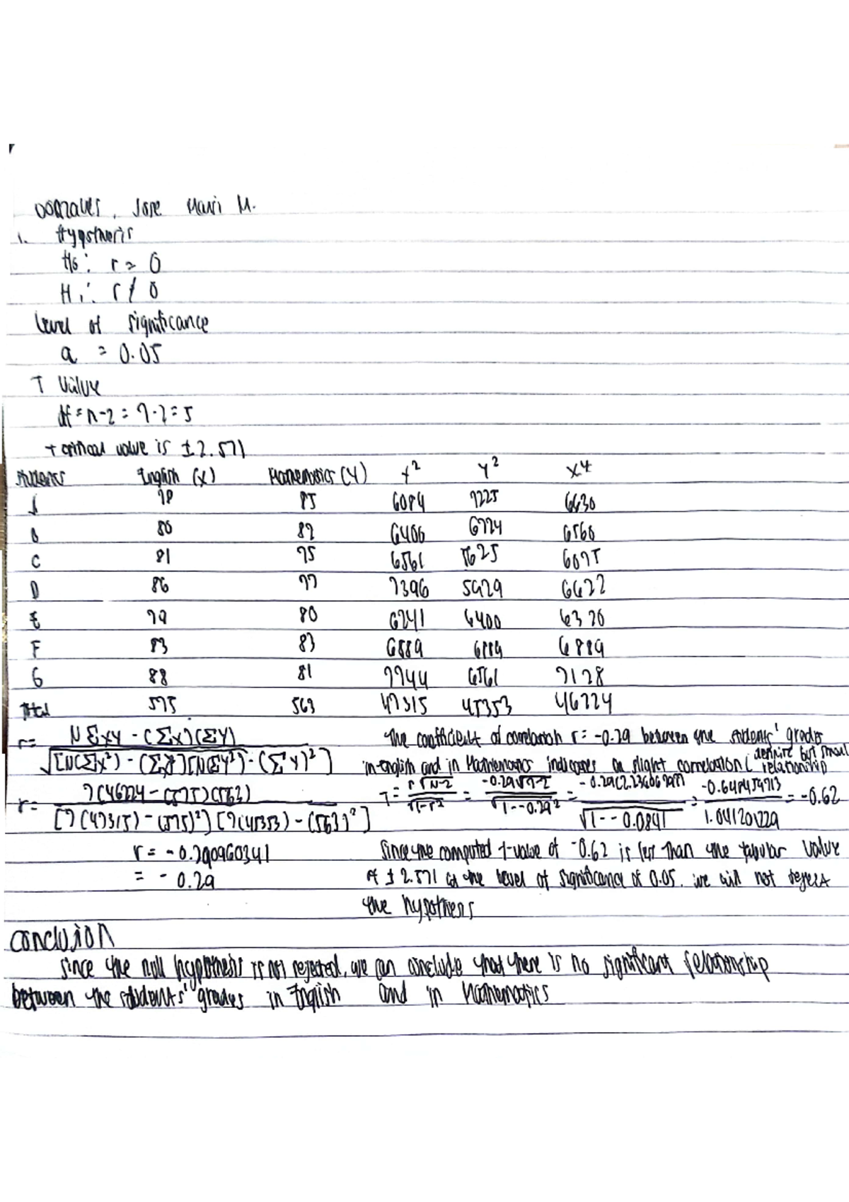 Statistic Answer - Advanced Statistics - Studocu