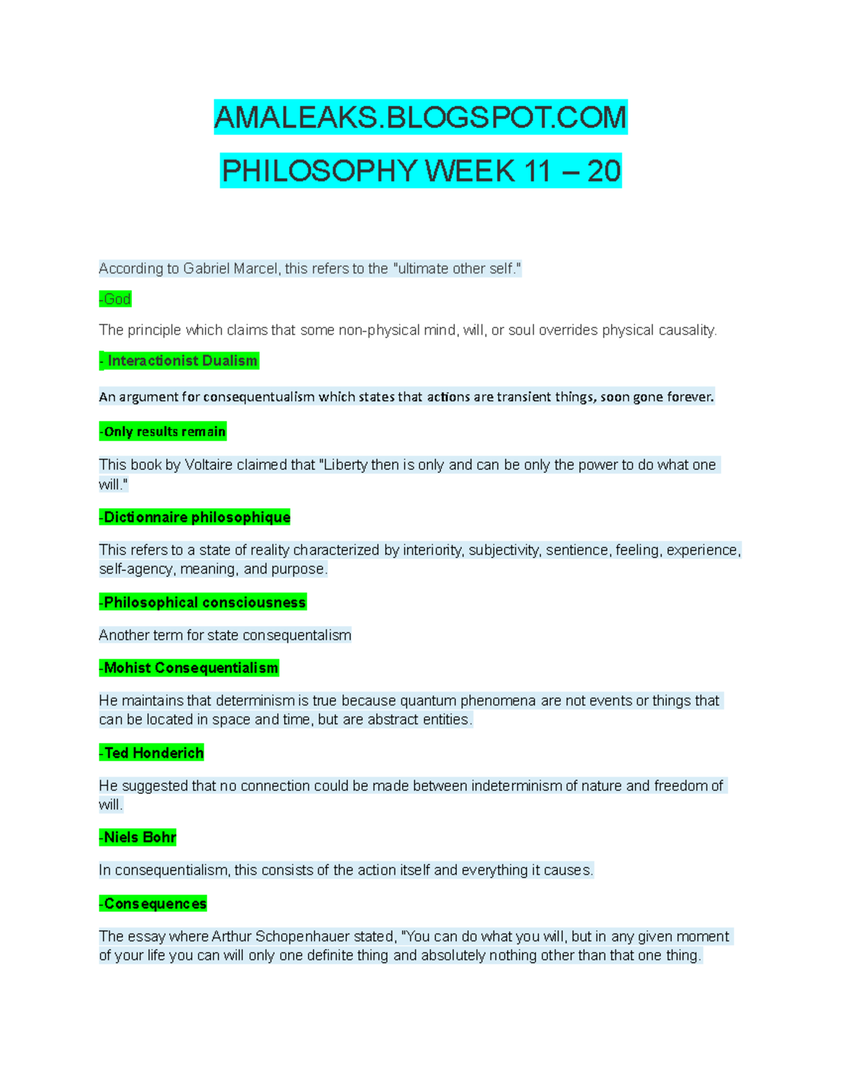 AMALEAKS.BLOGSPOT.COM-INTRODUCTION TO THE HUMAN PHILOSOPHY FOR GRADE 12 ...
