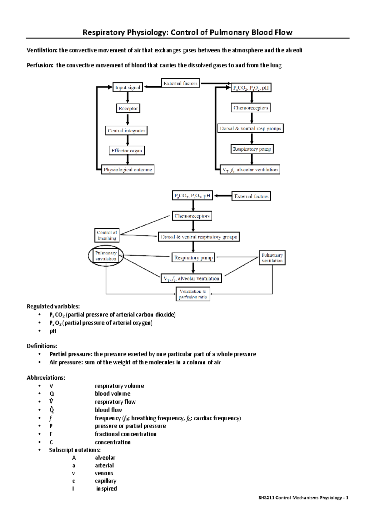 Summary - Respiratory Physiology - book "Medical Physiology", lectures ...