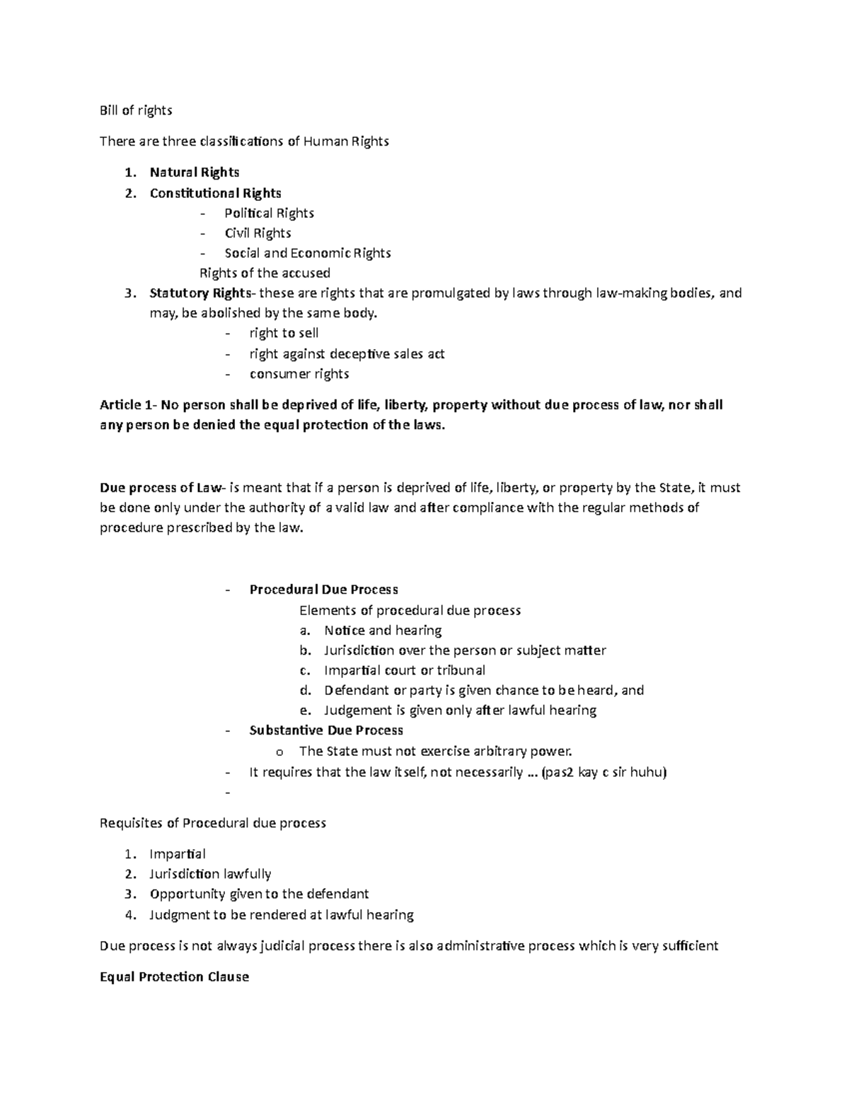 Bill of rights - ah;shtaehrvnn[ tr-9y295-04 - Bill of rights There are ...