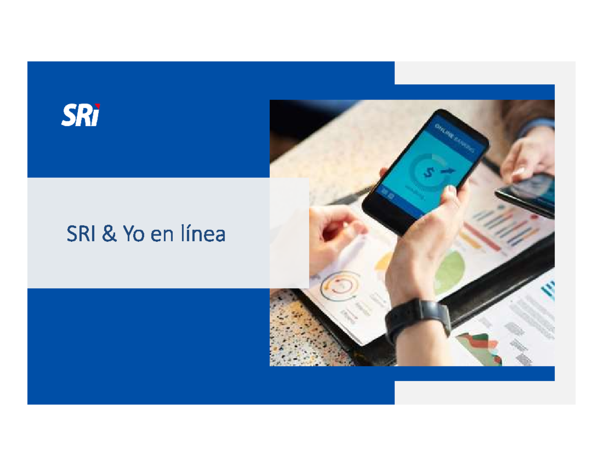 SRI y Yo en línea oct 2022 - SRI & Yo en línea Hasta el 29 de noviembre ...