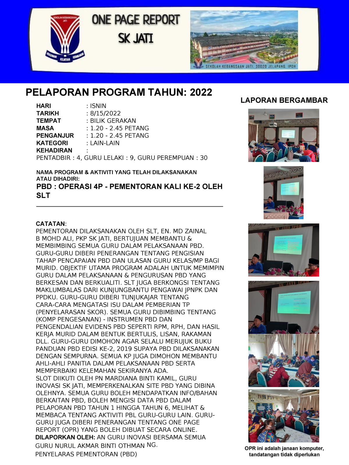 Pementoran - notes - PERKONGSIAN SLT TAMAT PADA PUKUL 2. PELAPORAN ...