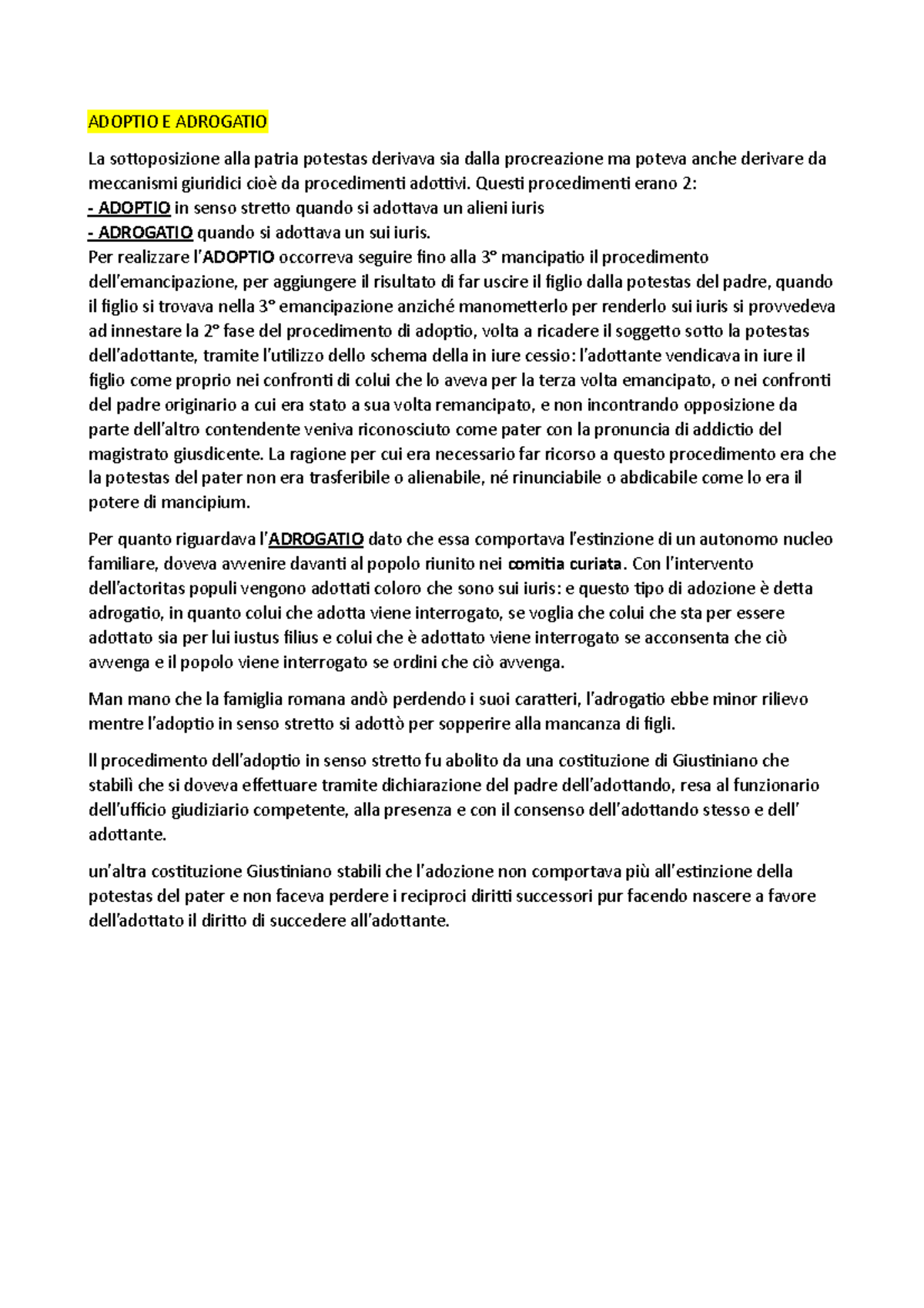 Adoptio E Adrogatio - Nuovi profili istituzionali di diritto privato ...