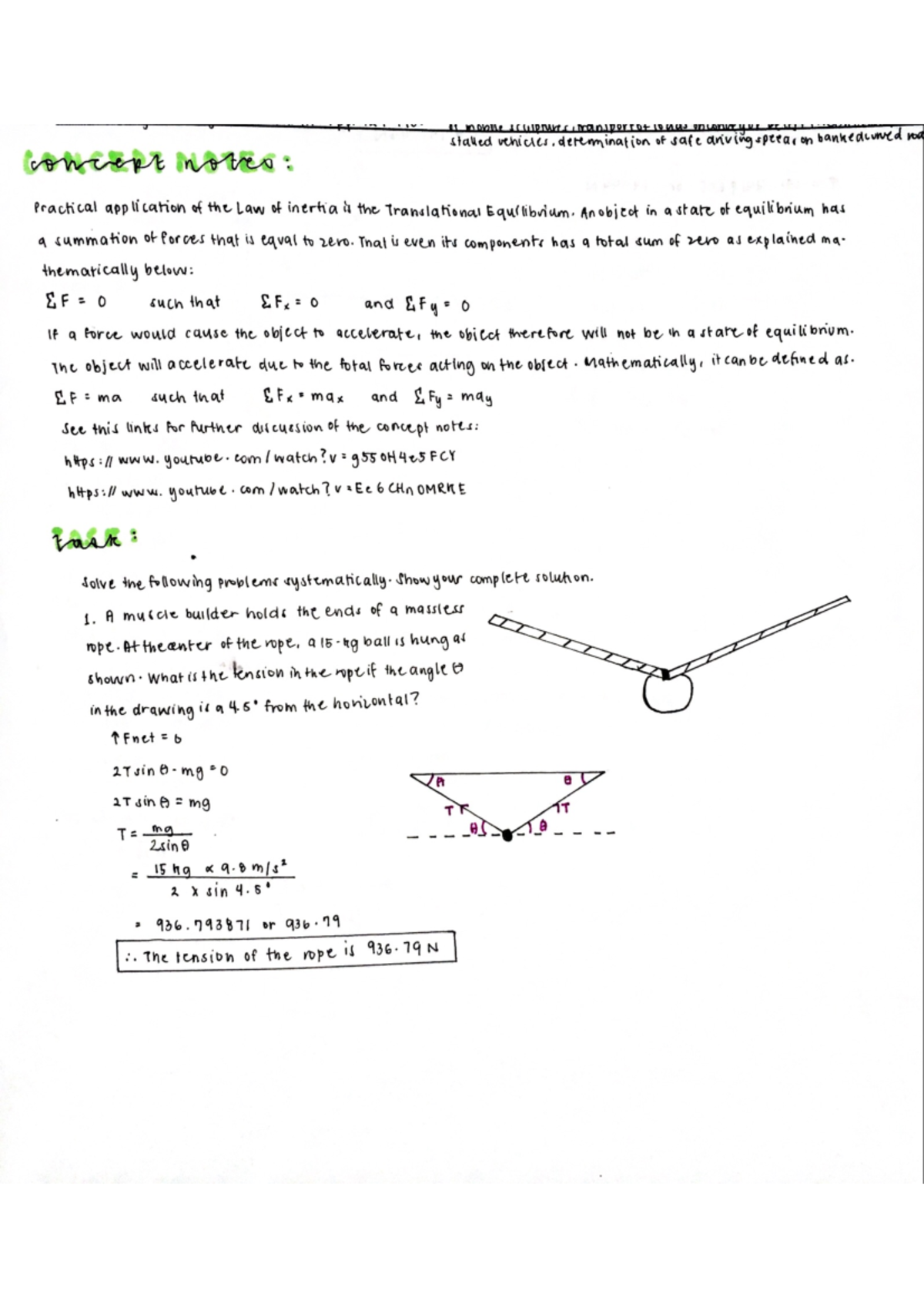 Application of Newton's Laws of Motion - General Physics 1(Lecture ...
