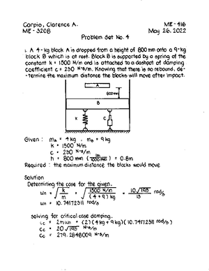 Vibration-PPT-2 - PPT3 - Free Vibration ME 416 Vibration Engineering ...