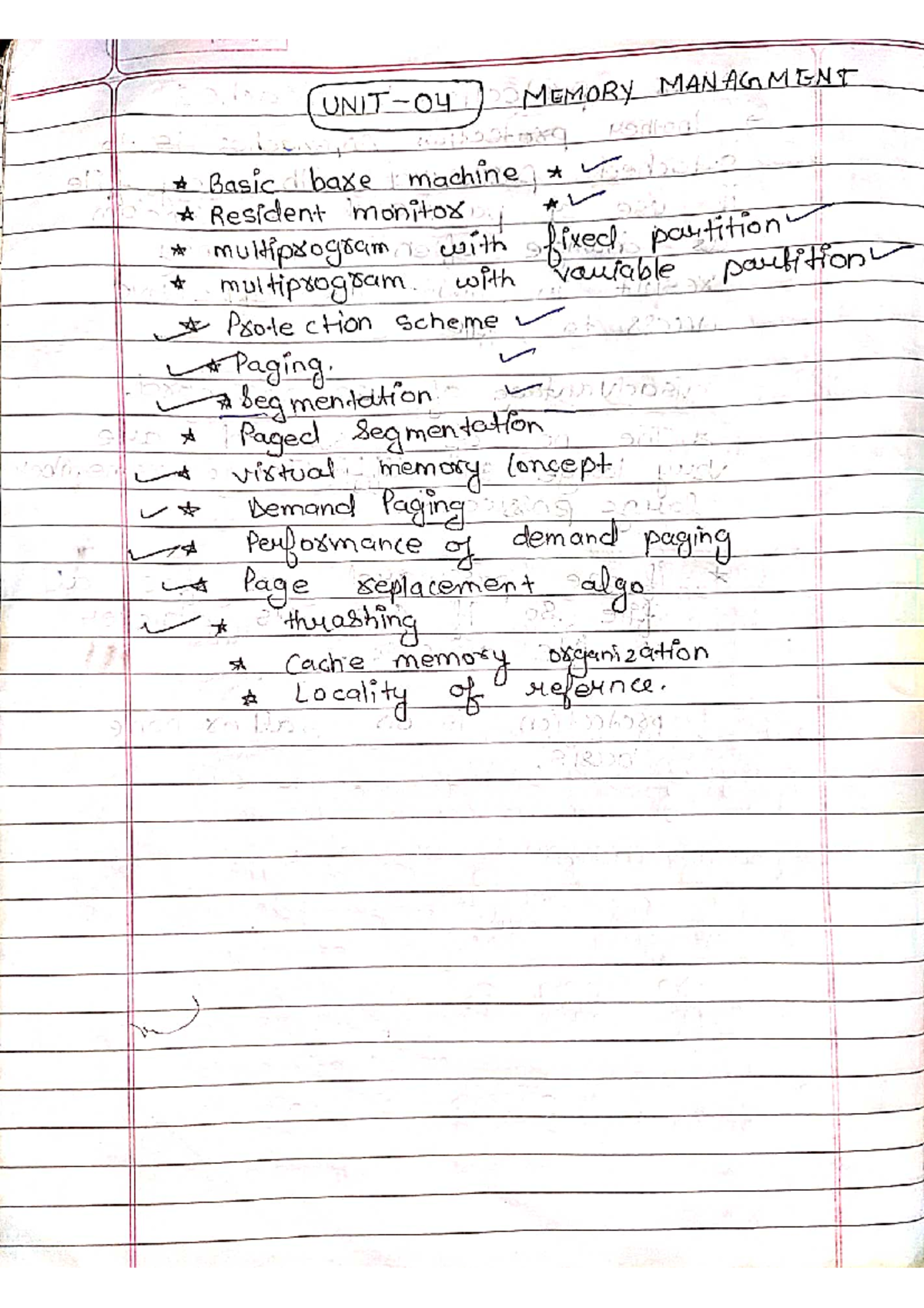 UNIT 4 OS BY SAAD Malik - B.tech - Studocu