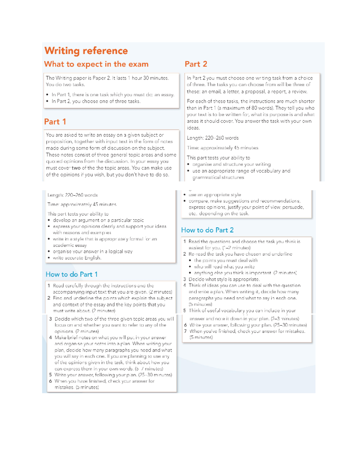 Writing guide Advanced - INGLÉS - Studocu