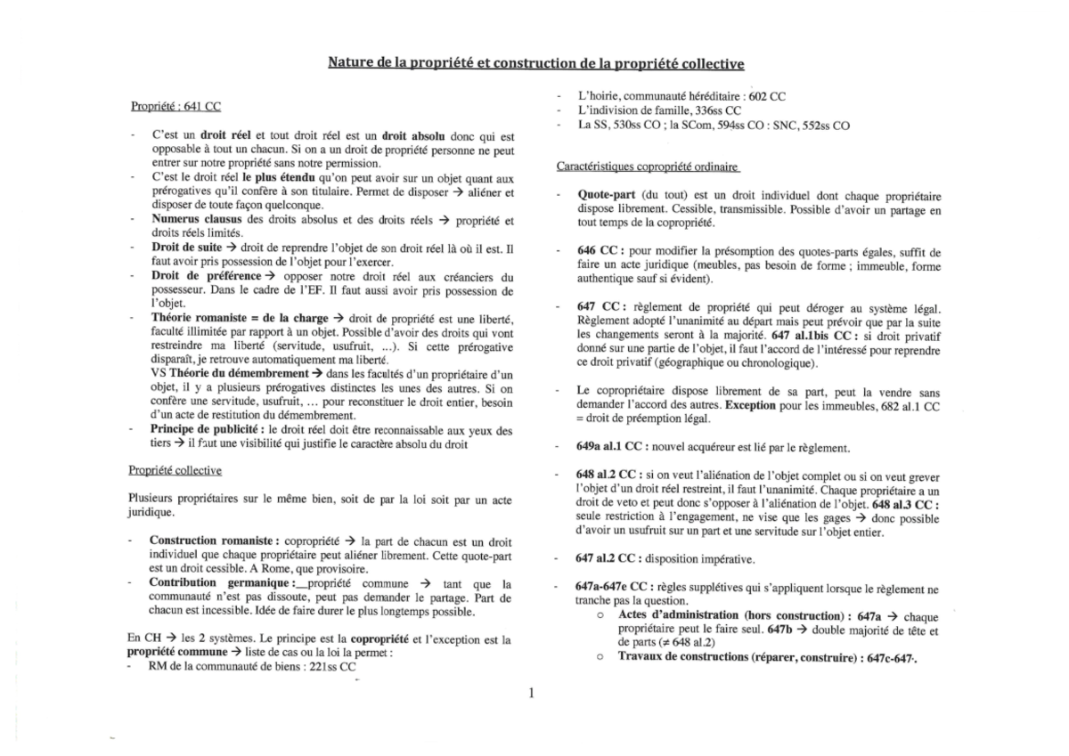 Polycop question examens DCivill II copie - Droit Civil - Studocu