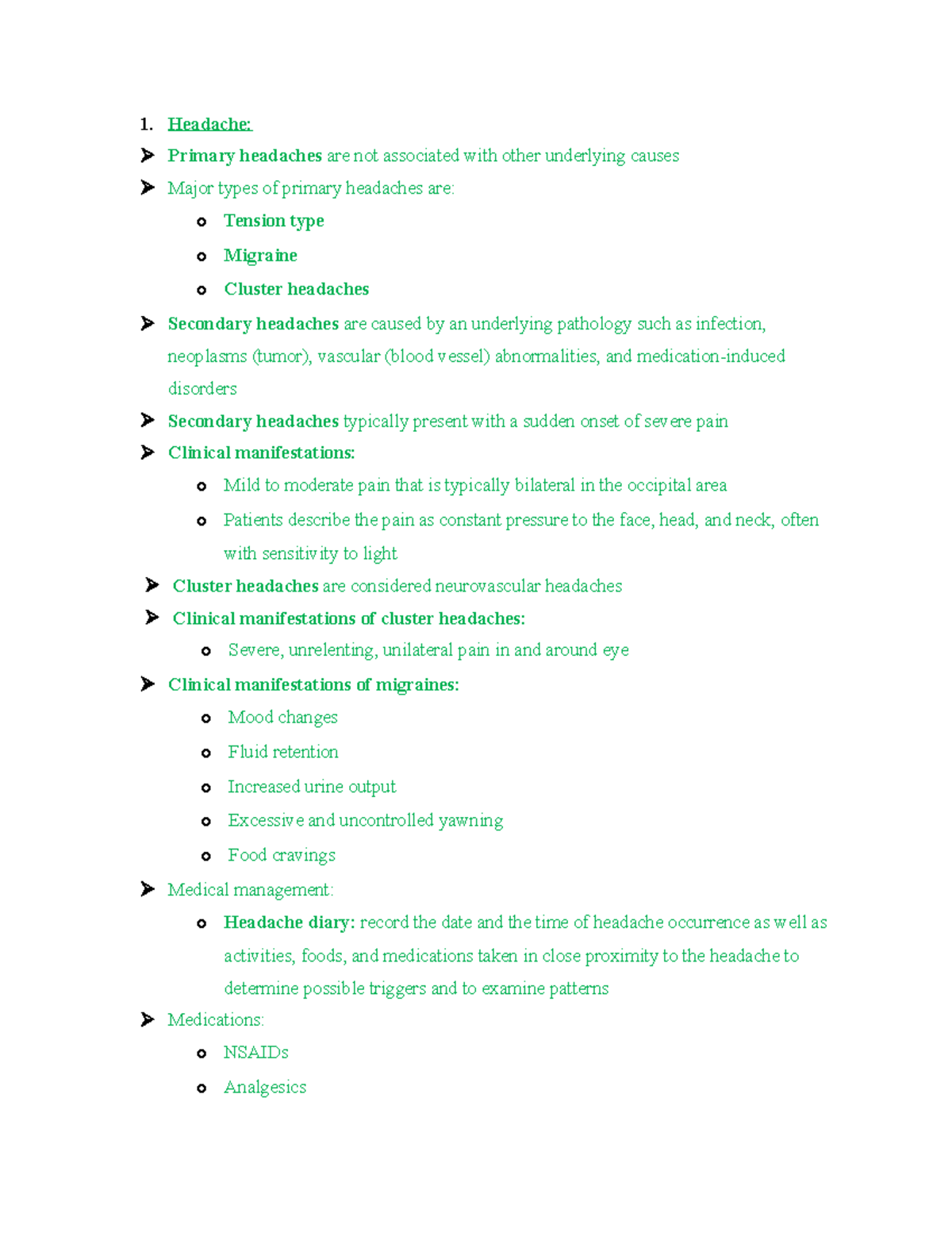 Exam notes - NURS 356 - Arizona College - Studocu