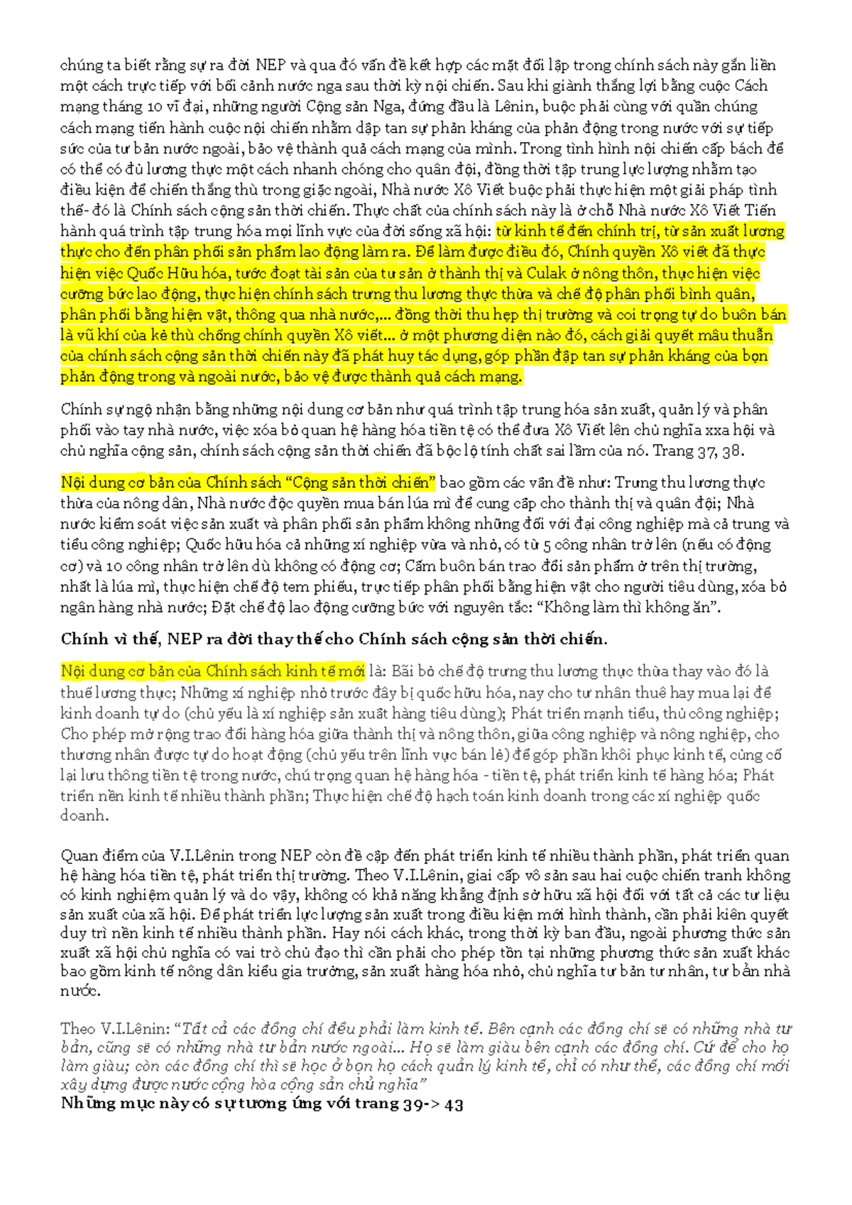 Nọi dung phân tích NEP - NEP - chúng ta biết rằng sự ra đời NEP và qua ...